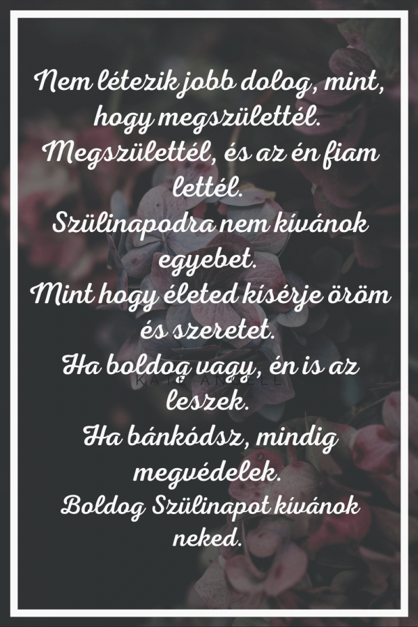 Megható szülinapi versek képekkel | Szabadon letölthető!