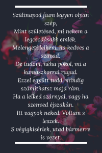 Megható szülinapi versek válogatás | Letölthető képekkel